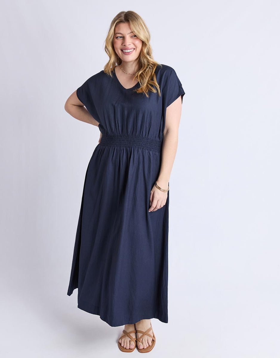 Misty Dress - Navy Elm for Sale Online New Zealand | White & Co.
