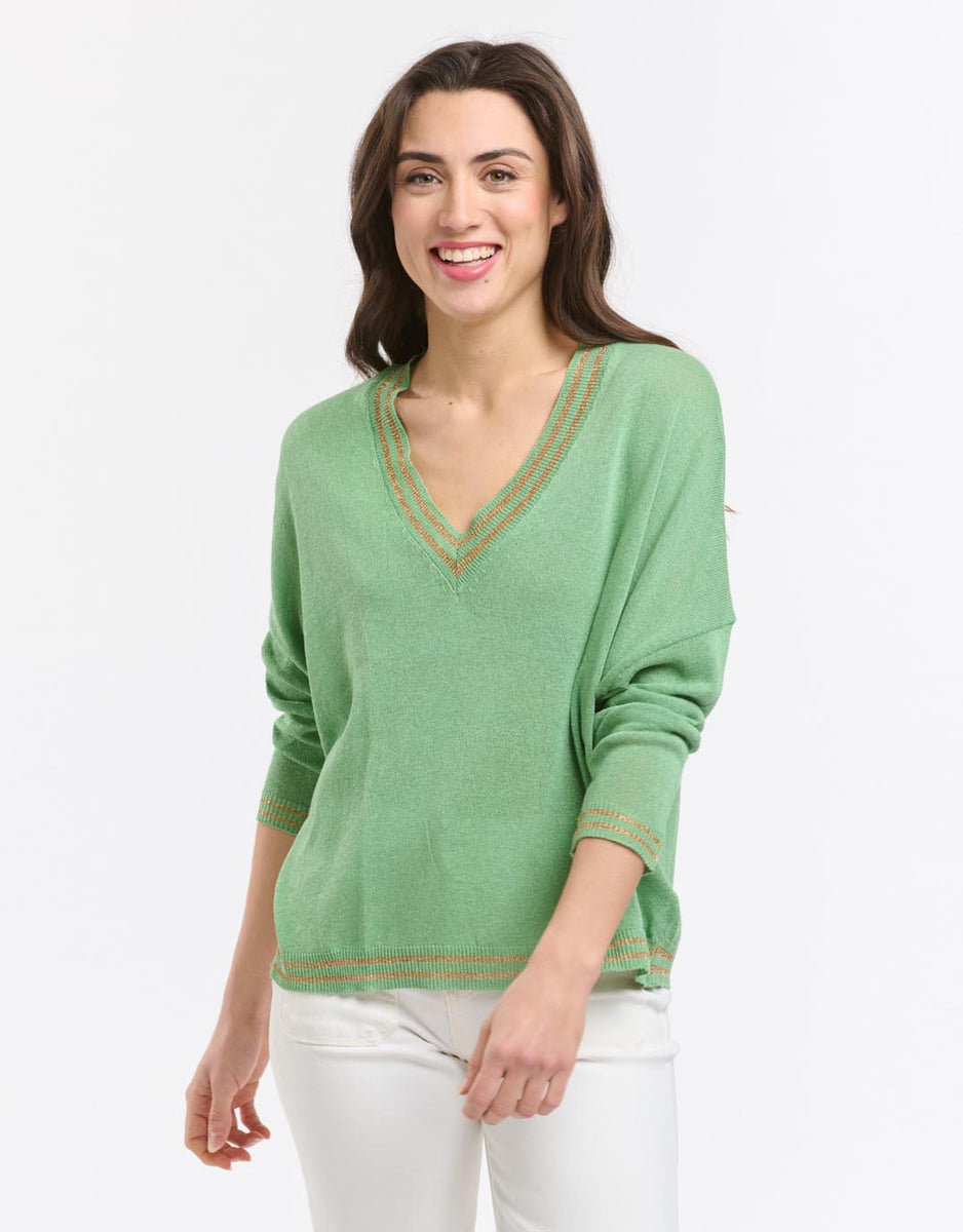 Buy Lurex College Knit - Menta Green Italian Star for Sale Online New ...