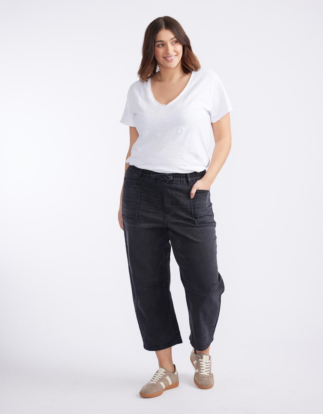 Leo Barrel Jeans - Black Monaco for Sale Online New Zealand | White & Co.