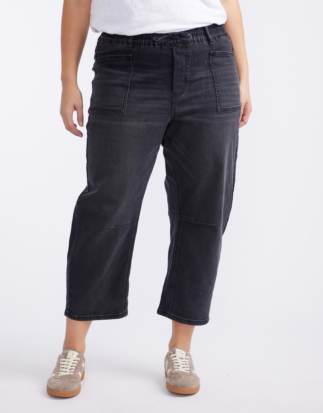 Leo Barrel Jeans - Black Monaco for Sale Online New Zealand | White & Co.